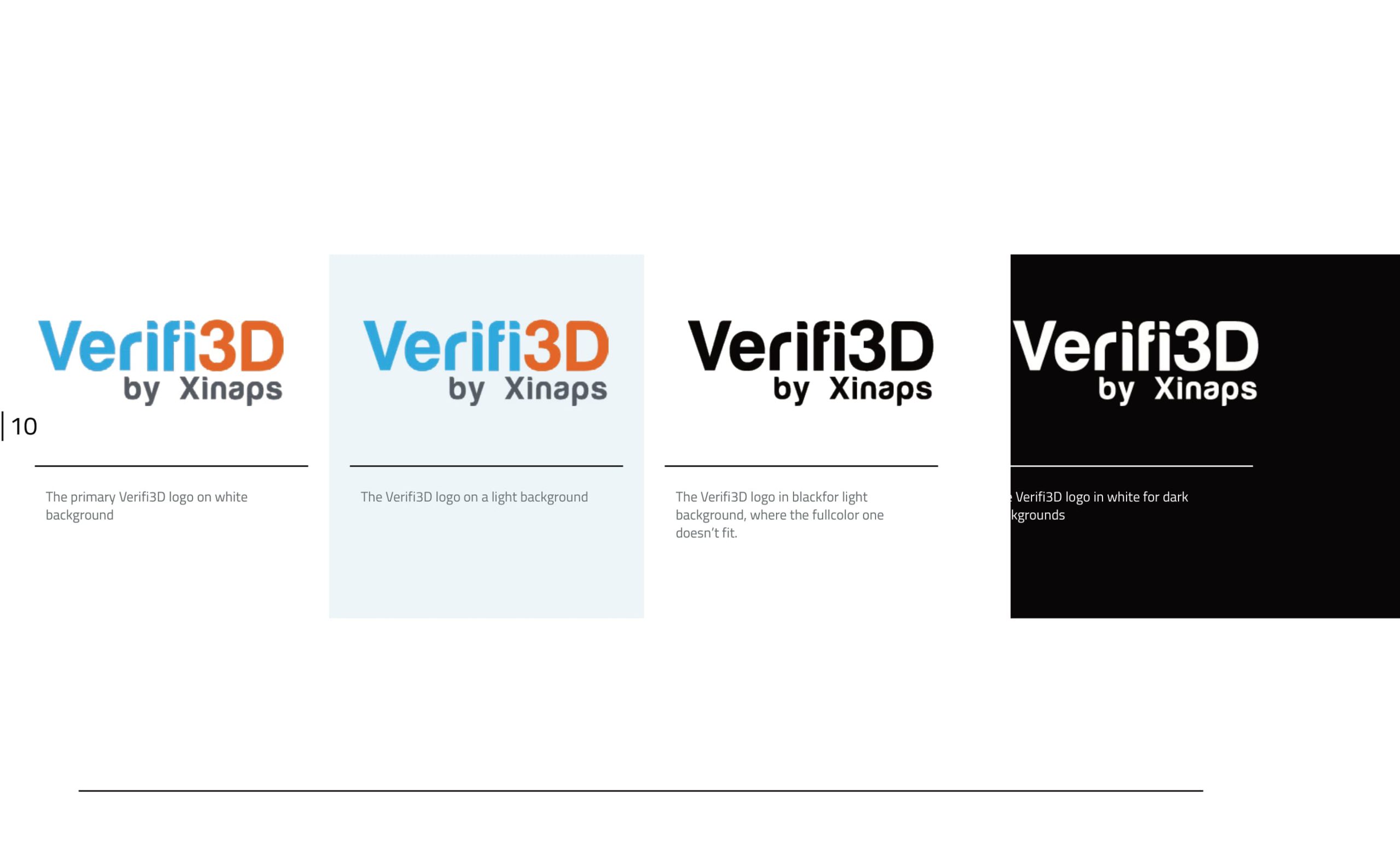 Brand Guidelines - Verifi3D by Xinaps